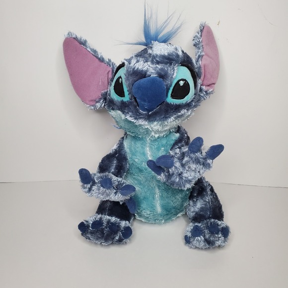 Disney | Other | Disney Store Exclusive Stitch Plush Blue Fuzzy Alien ...